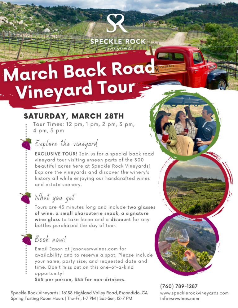 Vineyard Tours - Speckle Rock Vineyards